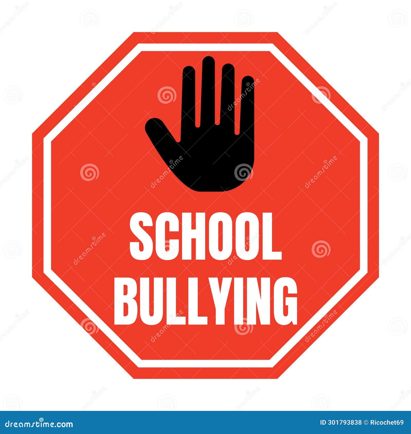 School Bullying Set. Upset Victim Being Bullied And Shamed By Others ...