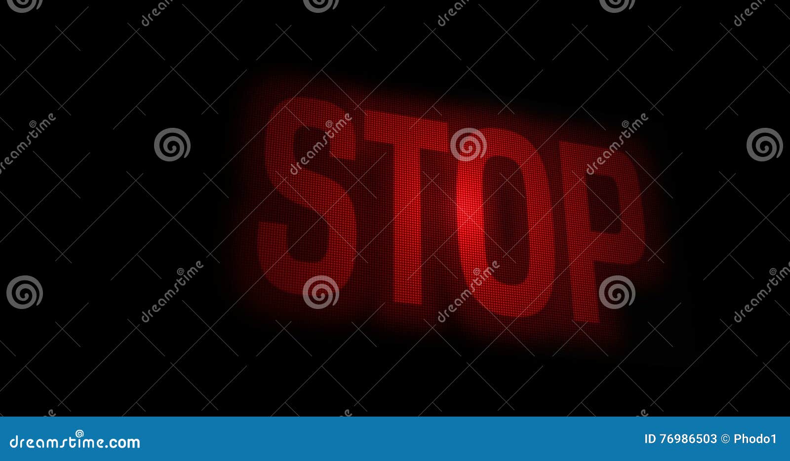 Stop Screen Sign Blinking Red Stock Video - Video of alarm, security ...