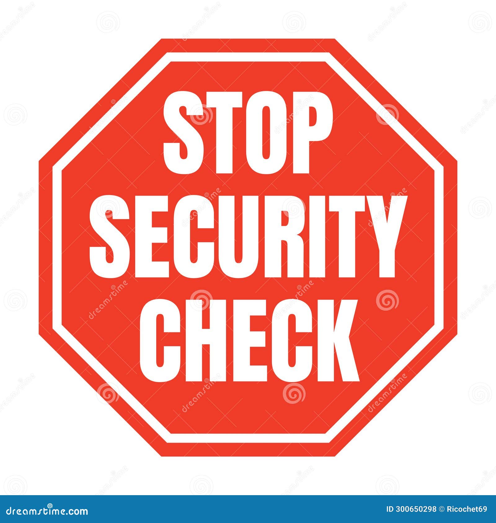 Stop Security Check Symbol Icon Stock Illustration - Illustration of ...