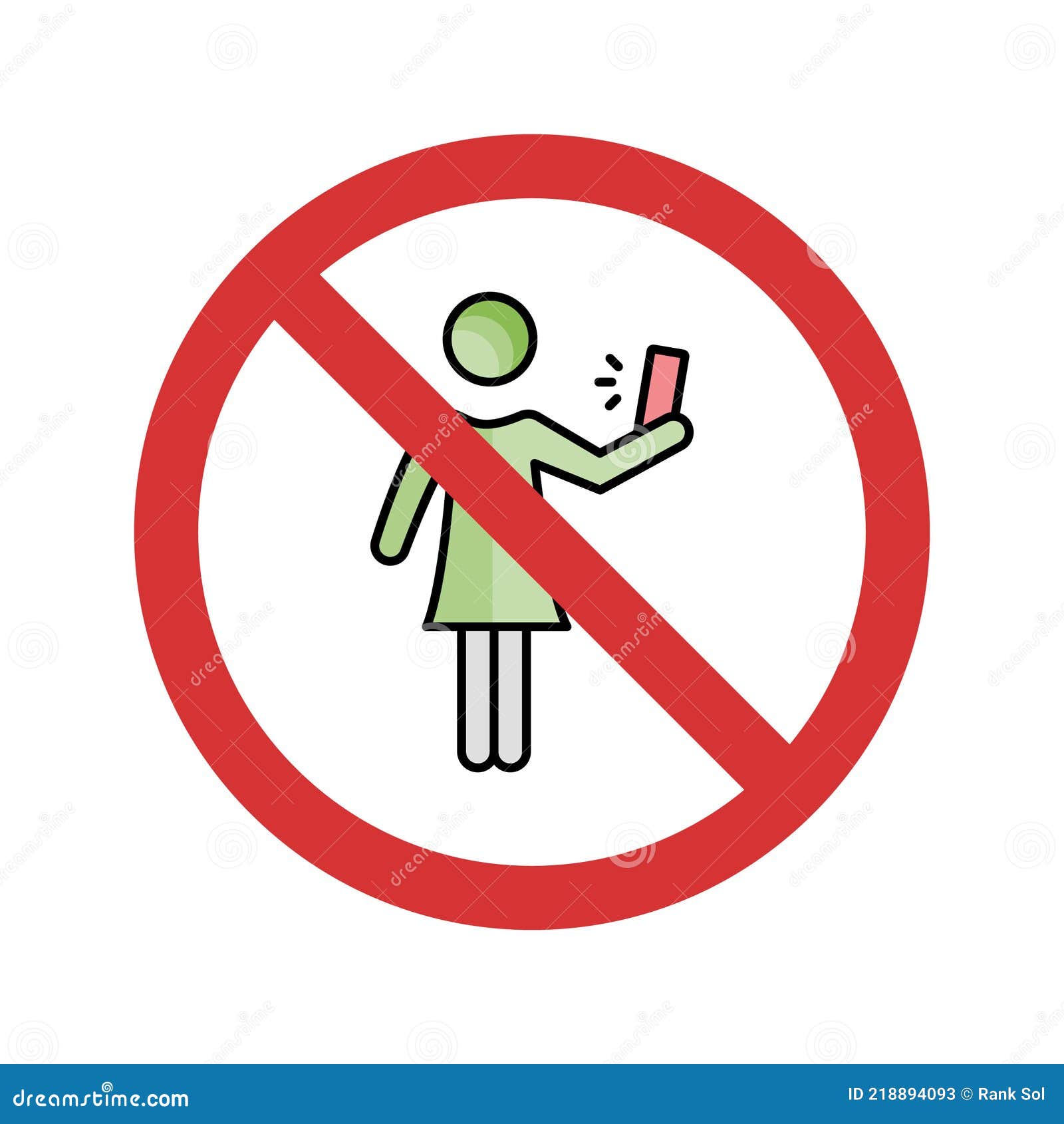 Stop Selfie Isolated Vector Icon Which Can Easily Modify or Edit Stock ...