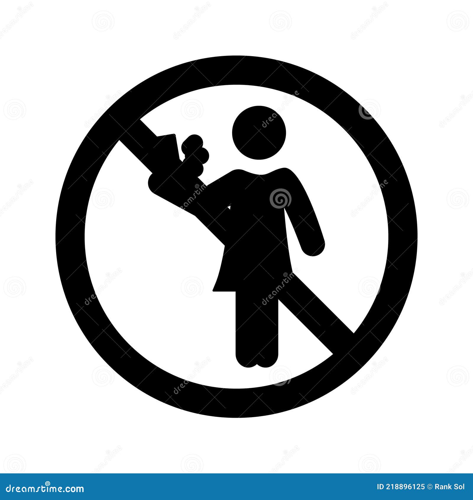 Stop Selfie Isolated Vector Icon Which Can Easily Modify or Edit Stock ...