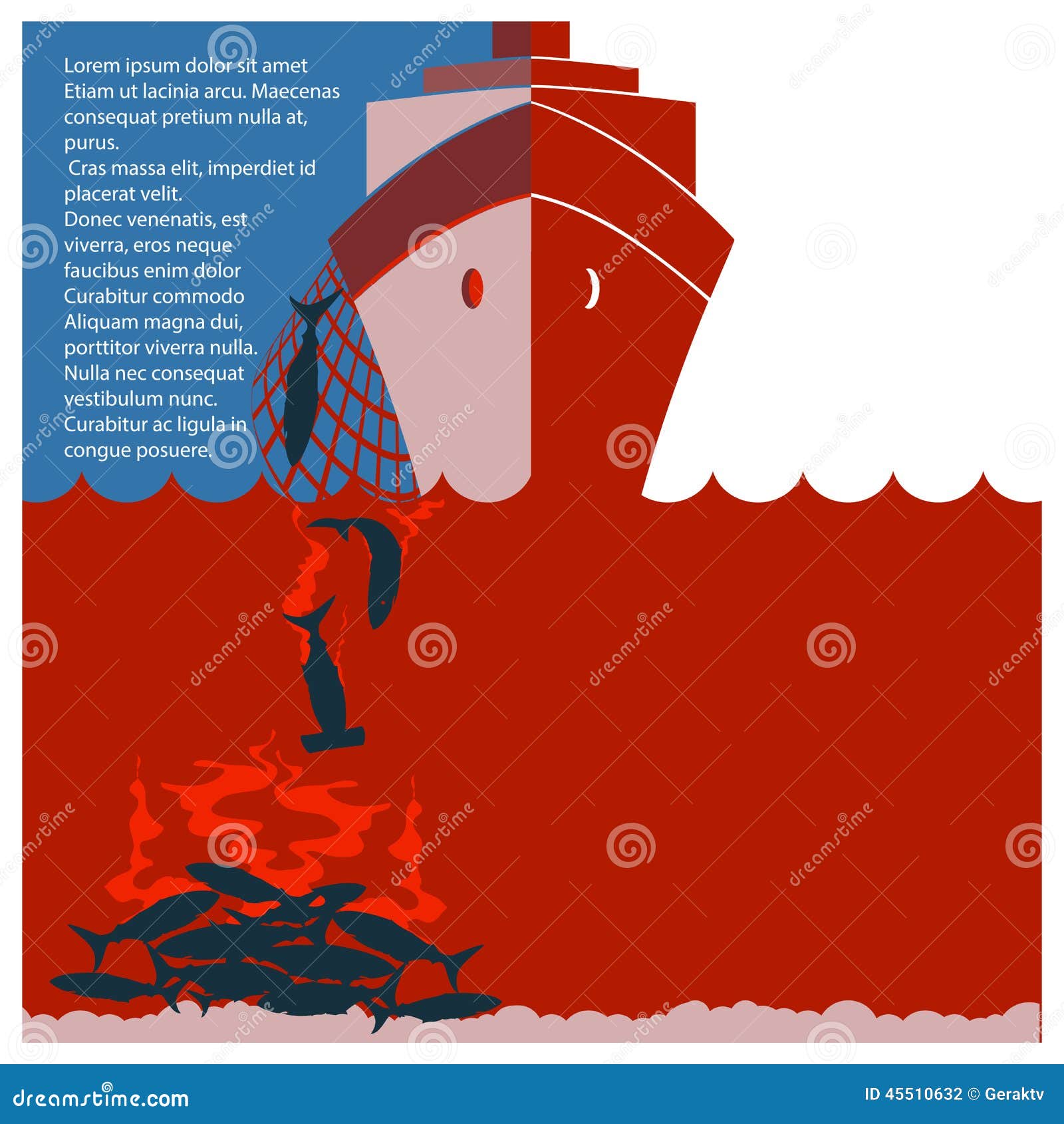 Stop Shark Finning and Safe Nature.Vector Flyer for Text Stock Vector ...