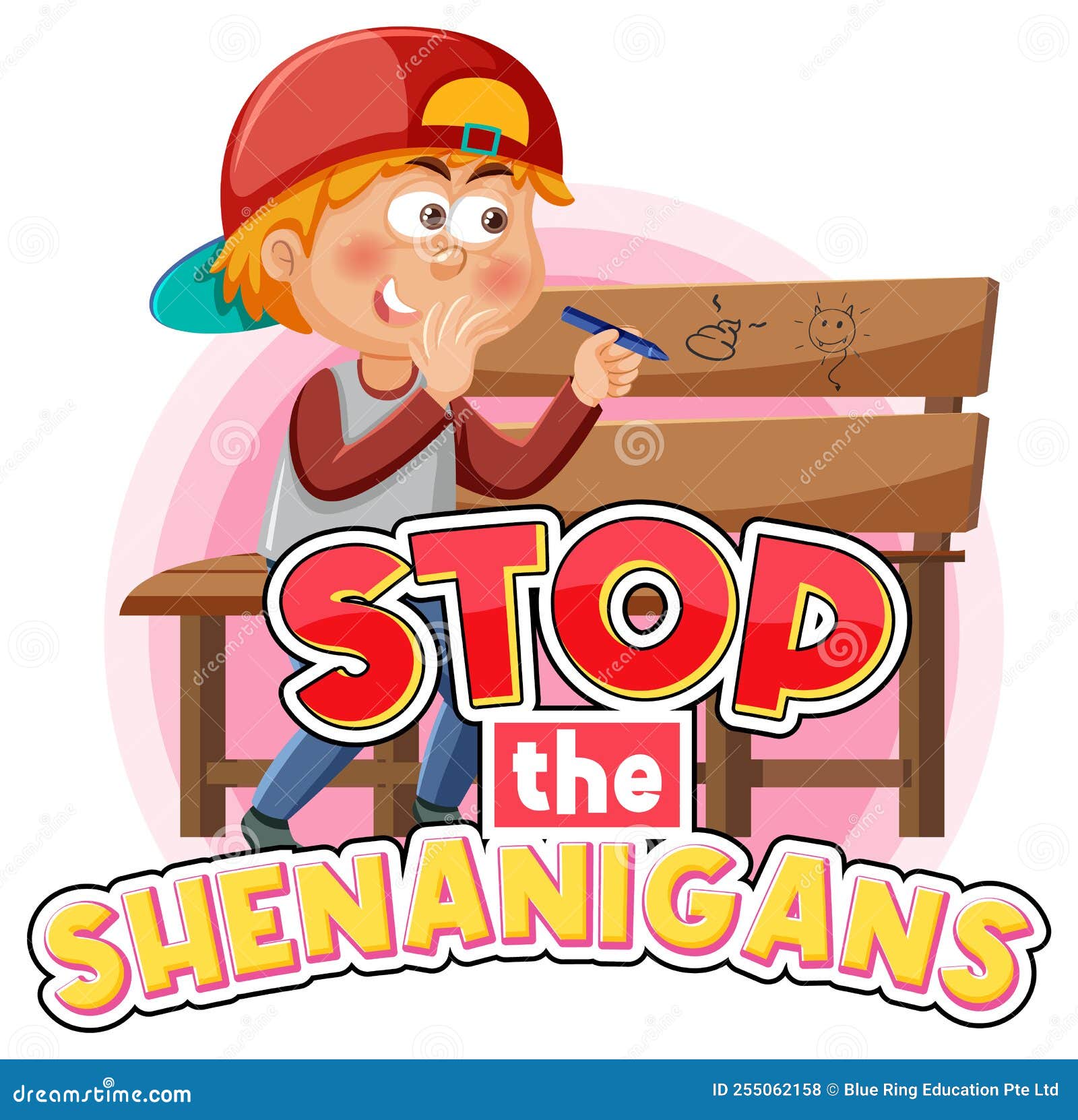 Stop Shenanigans Isolated Word Text Stock Vector - Illustration of ...