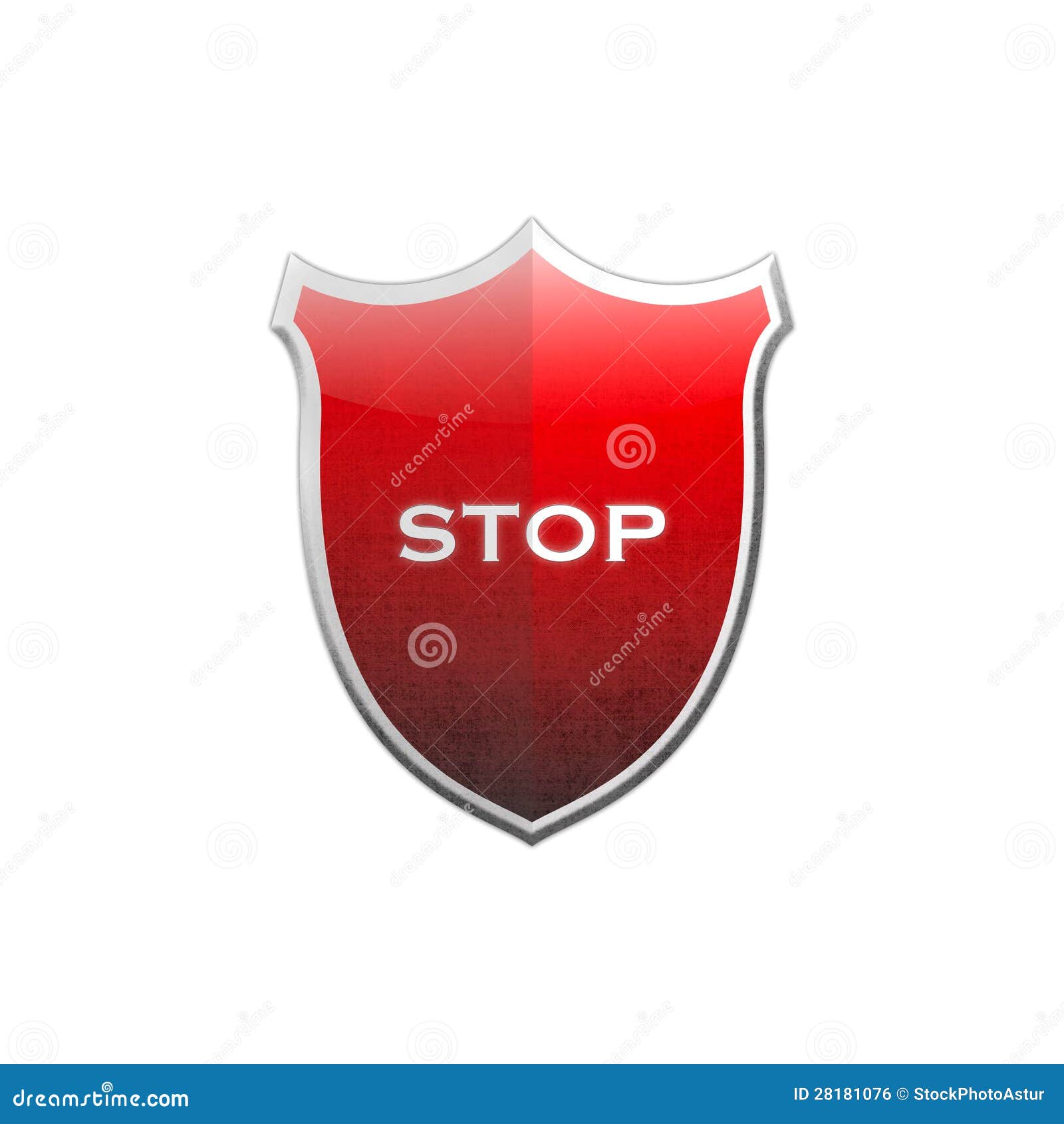 Stop Shield. Stock Photo | CartoonDealer.com #28181076