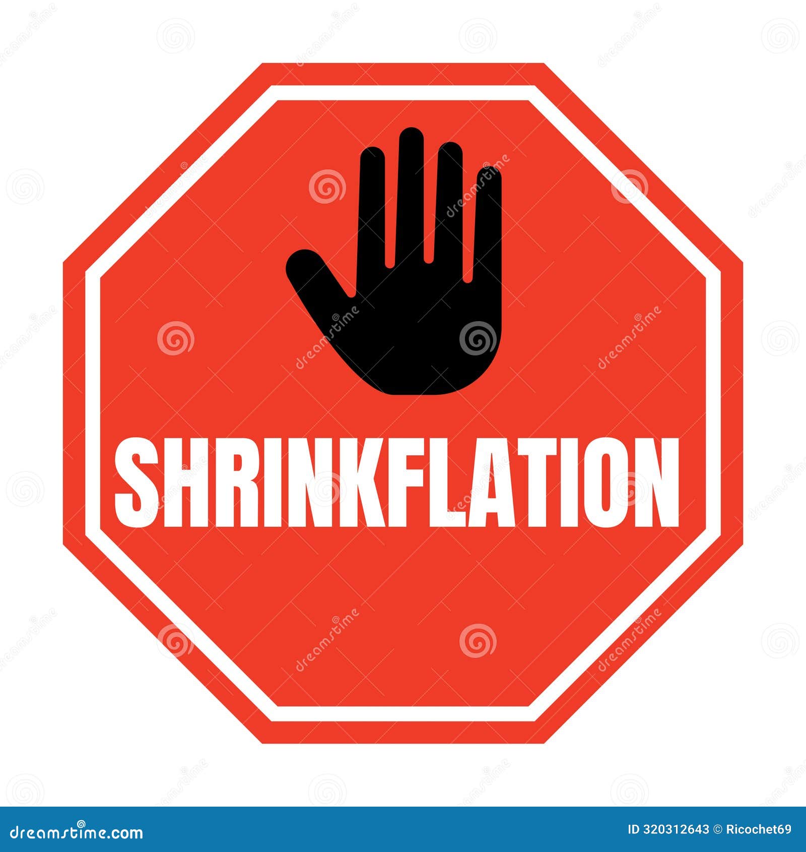 Stop Shrinkflation Symbol Icon Royalty-Free Illustration ...