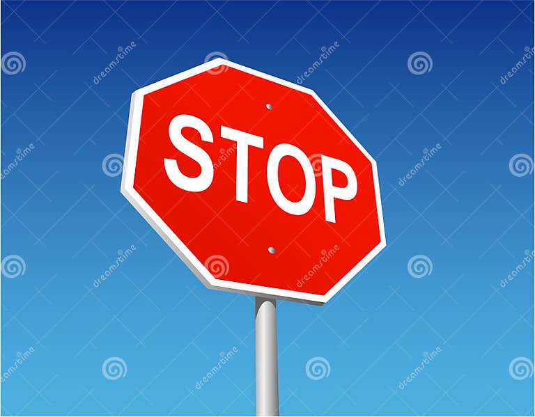 Stop sign stock vector. Illustration of danger, metaphors - 12765753