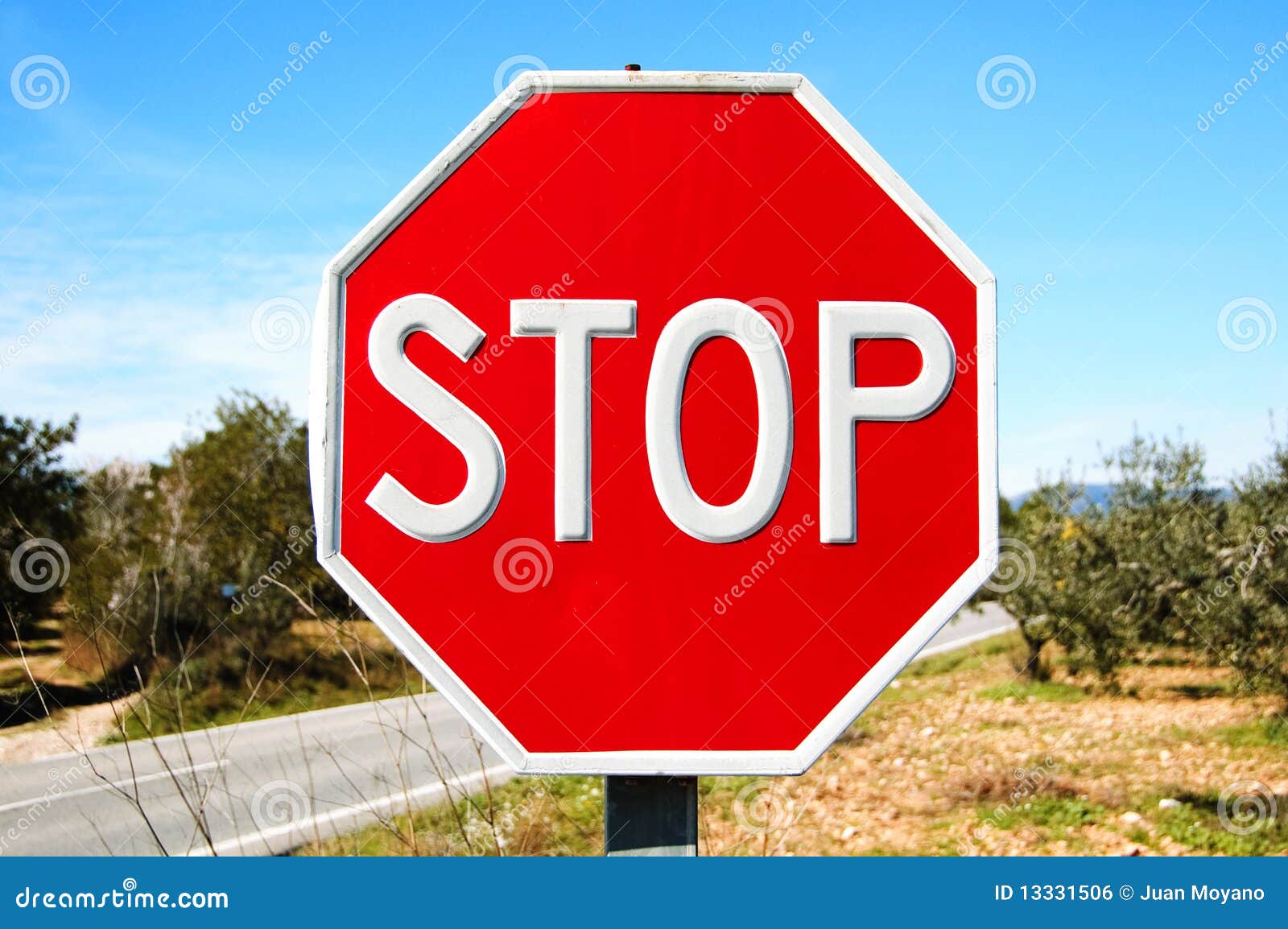 Stop sign stock photo. Image of plot, concepts, lawn - 13331506