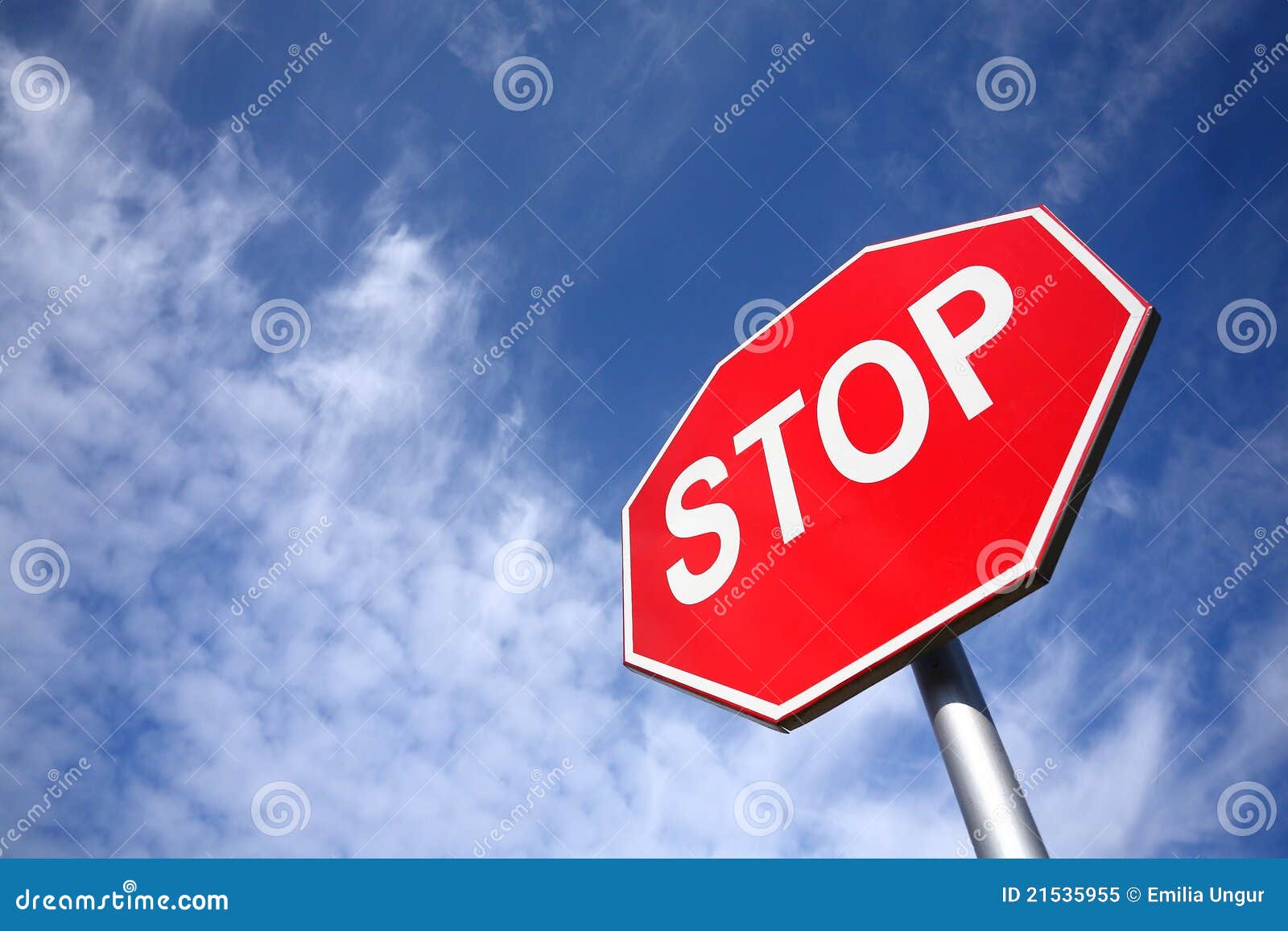 Stop Sign Royalty-Free Stock Photography | CartoonDealer.com #21535955