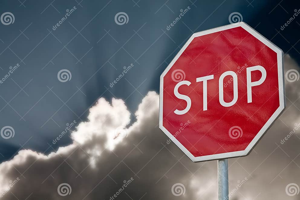 Stop sign stock image. Image of banner, enforcement, automotive - 21903827