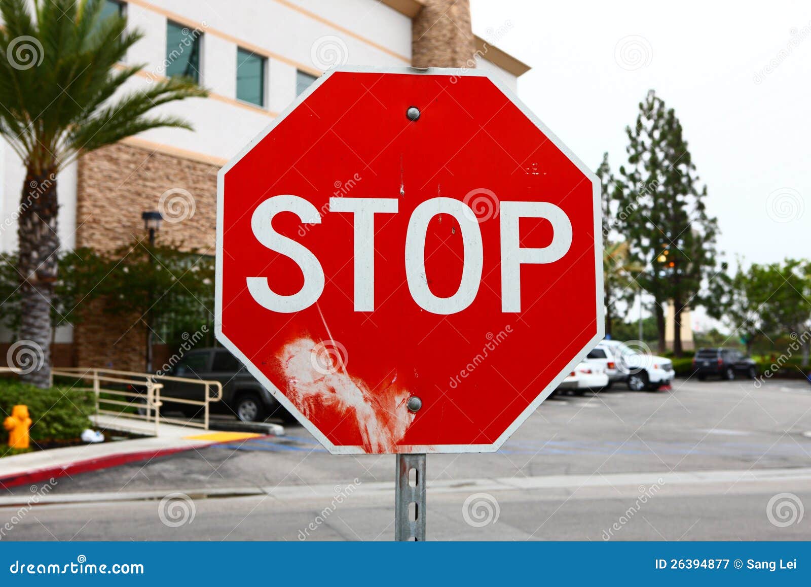 Stop sign stock image. Image of america, angeles, detail - 26394877