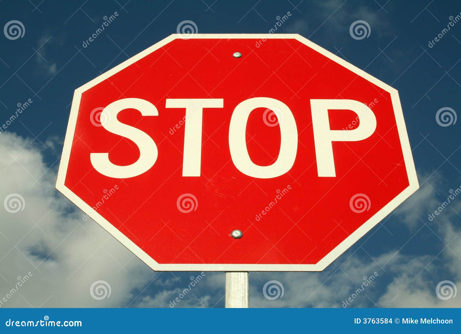 Stop Sign Picture. Image: 3763584