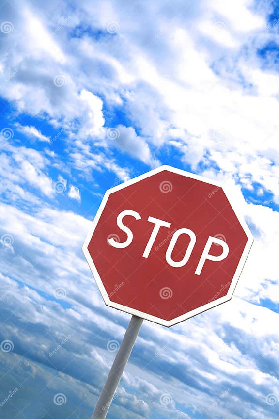 Stop sign stock image. Image of signage, halt, safety, communication ...
