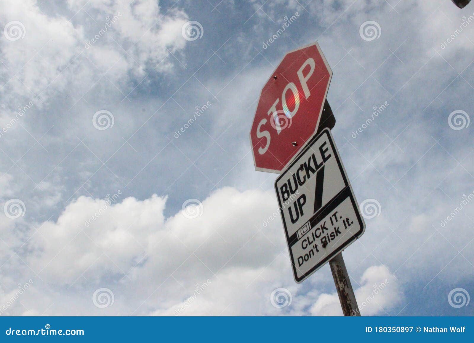 Stop sign against clouds stock image. Image of stop - 180350897