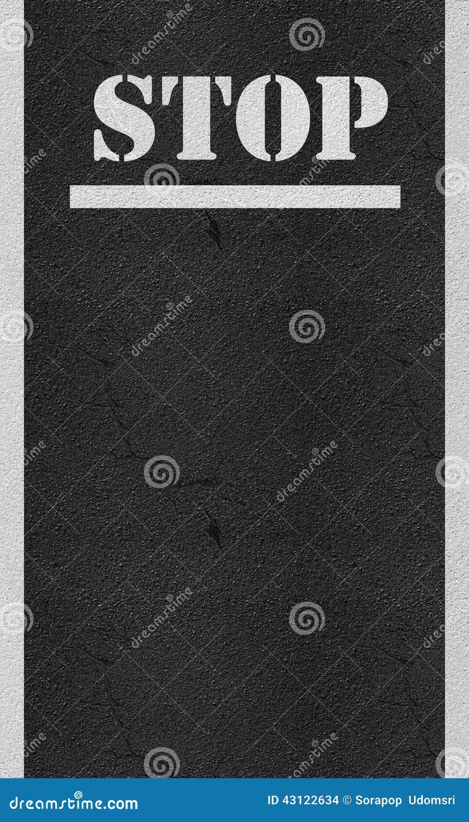 Stop Sign Asphalt Highway Road Texture Stock Photo - Image of asphalt ...