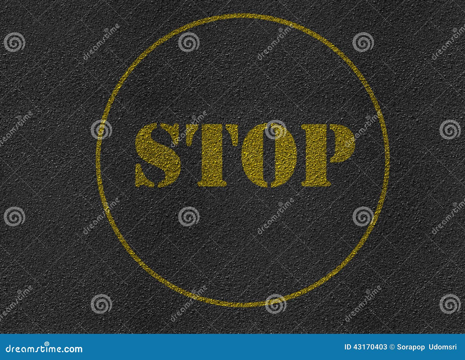 Stop Sign Asphalt Highway Road Texture Stock Image - Image of tarmac ...
