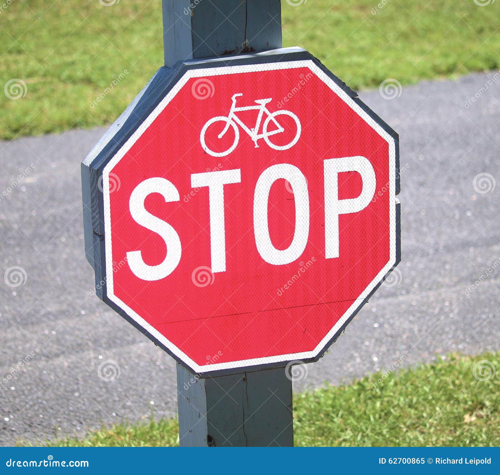 Stop stock image. Image of bicycle, path, symbol, bike - 62700865