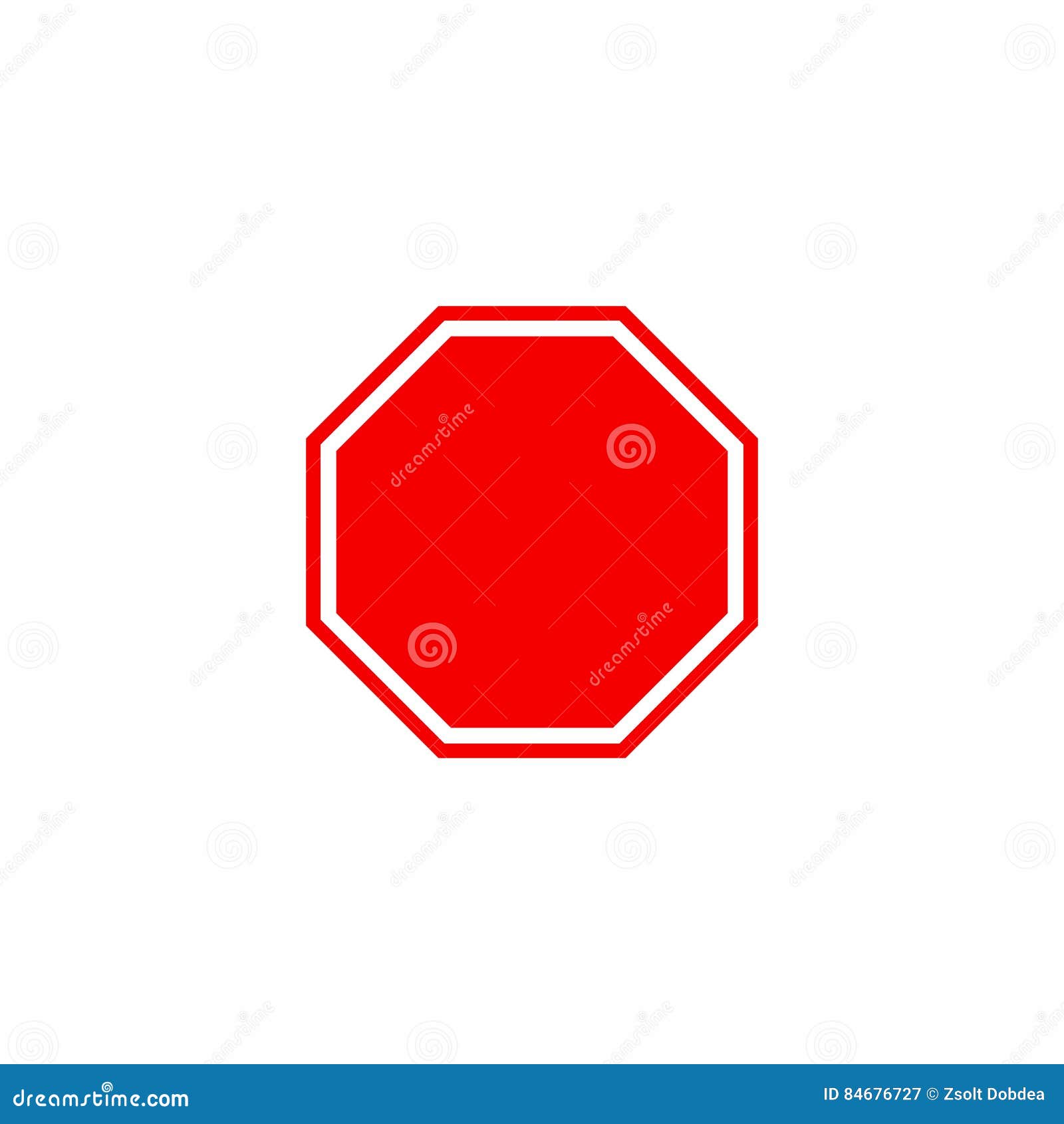 Blank Stop Sign Image