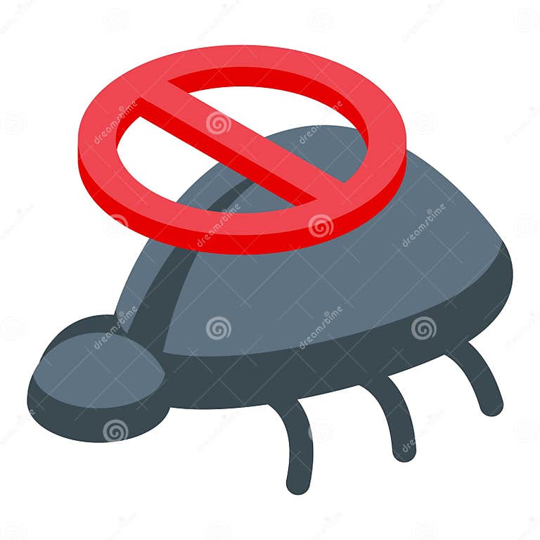 Stop Sign Blocking Bug Malware Virus Error Symbol 3d Stock Illustration ...