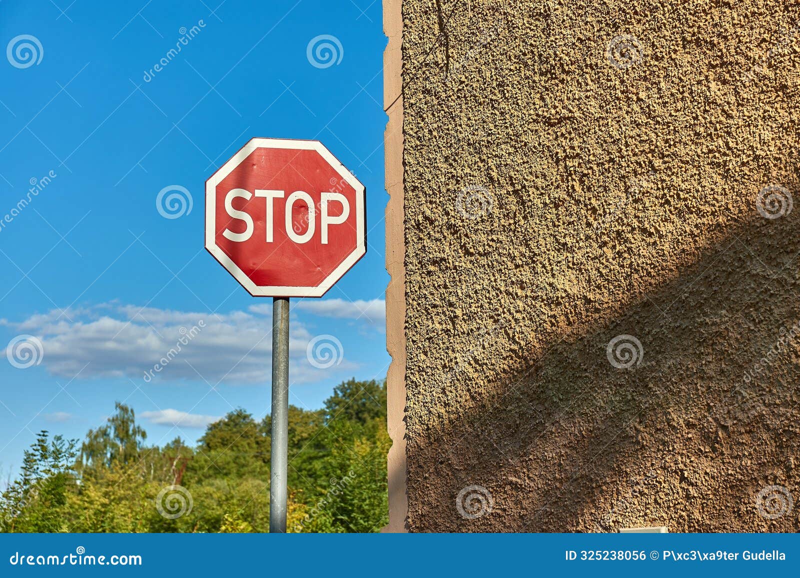 Stop sign on a corner stock photo. Image of dark, highway - 325238056