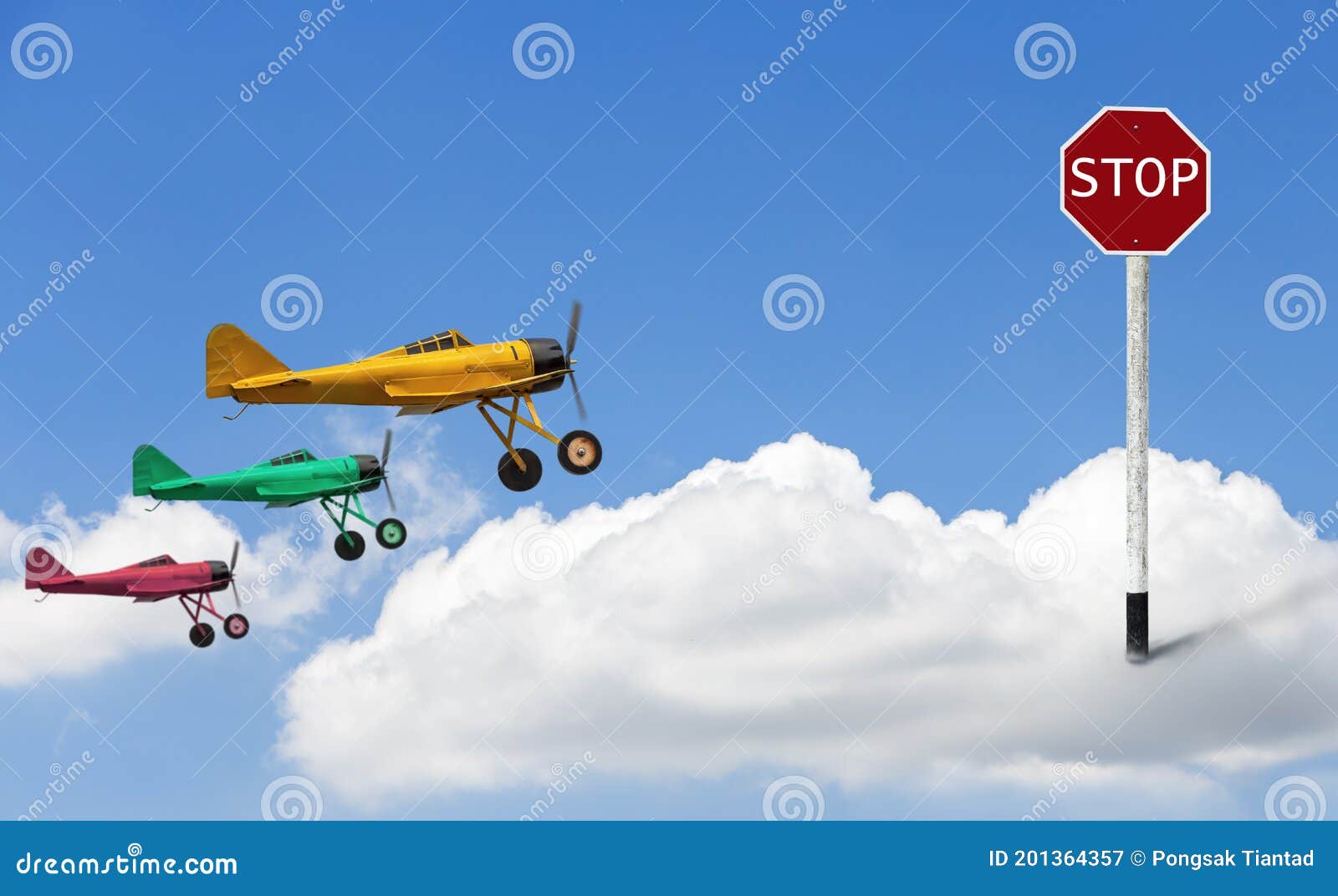 The Stop Sign is Embroidered on Clouds and Models of Vintage Military ...