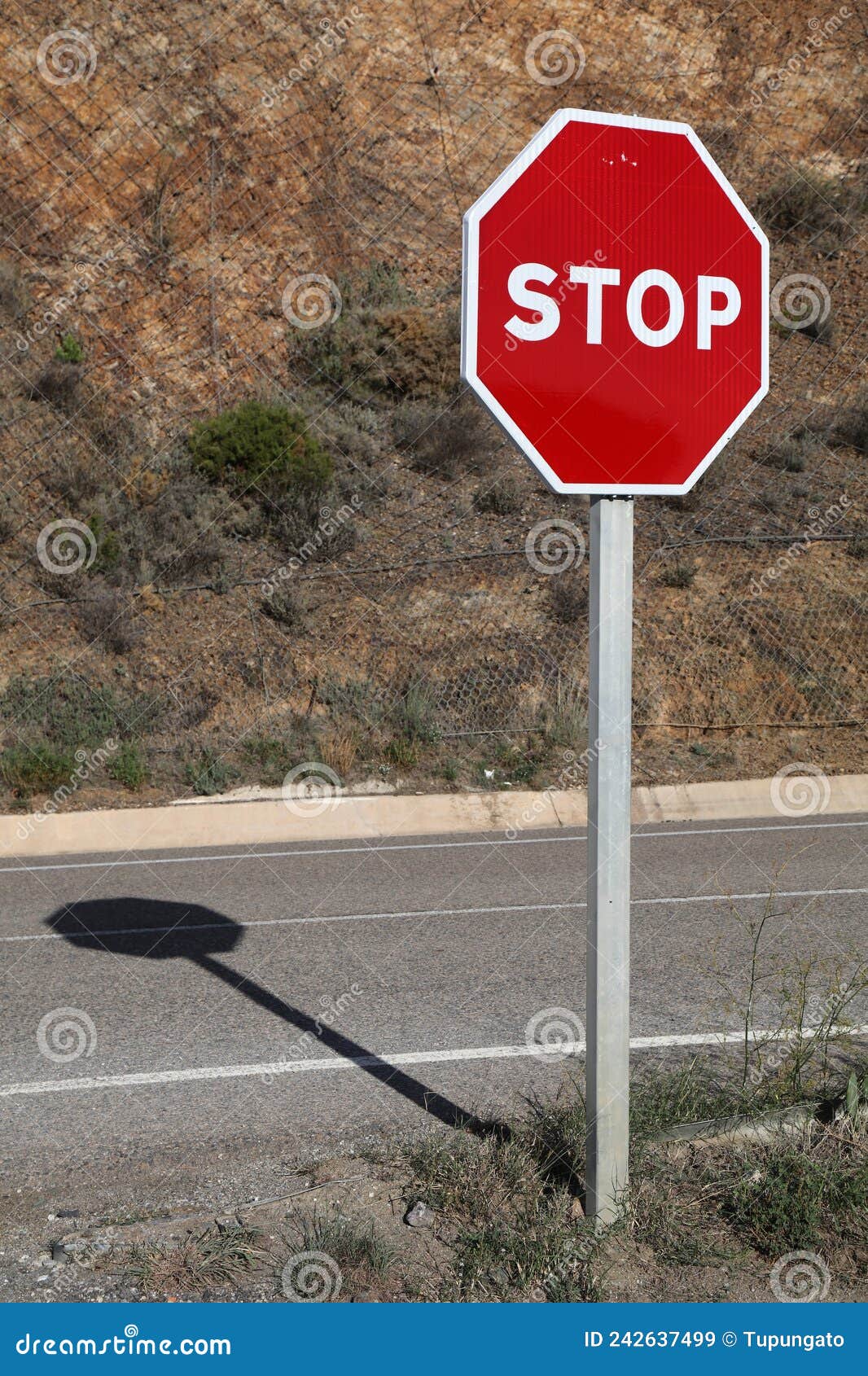 Stop sign in Europe stock image. Image of transportation - 242637499
