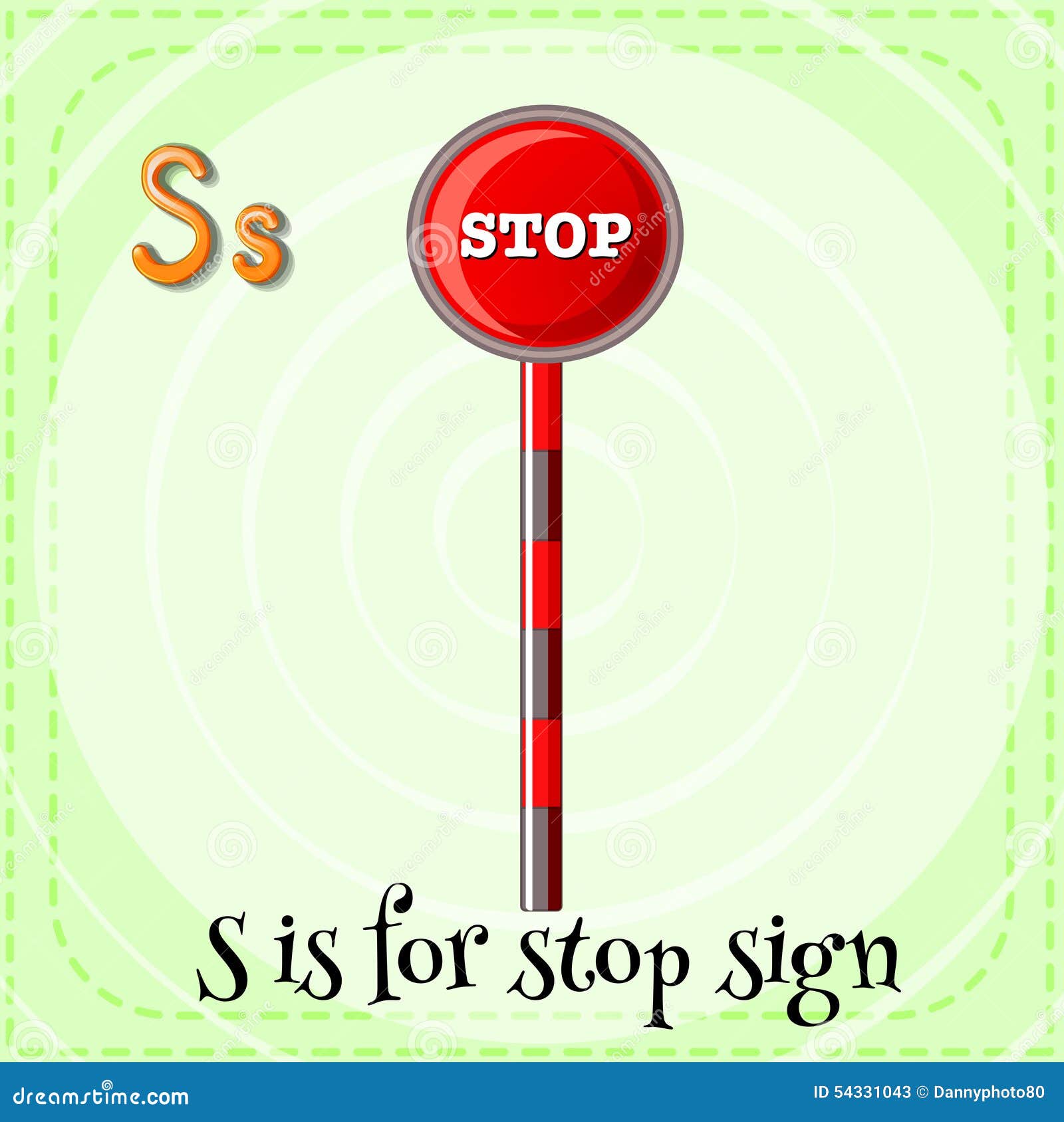 Stop Sign Stock Vector - Image: 54331043