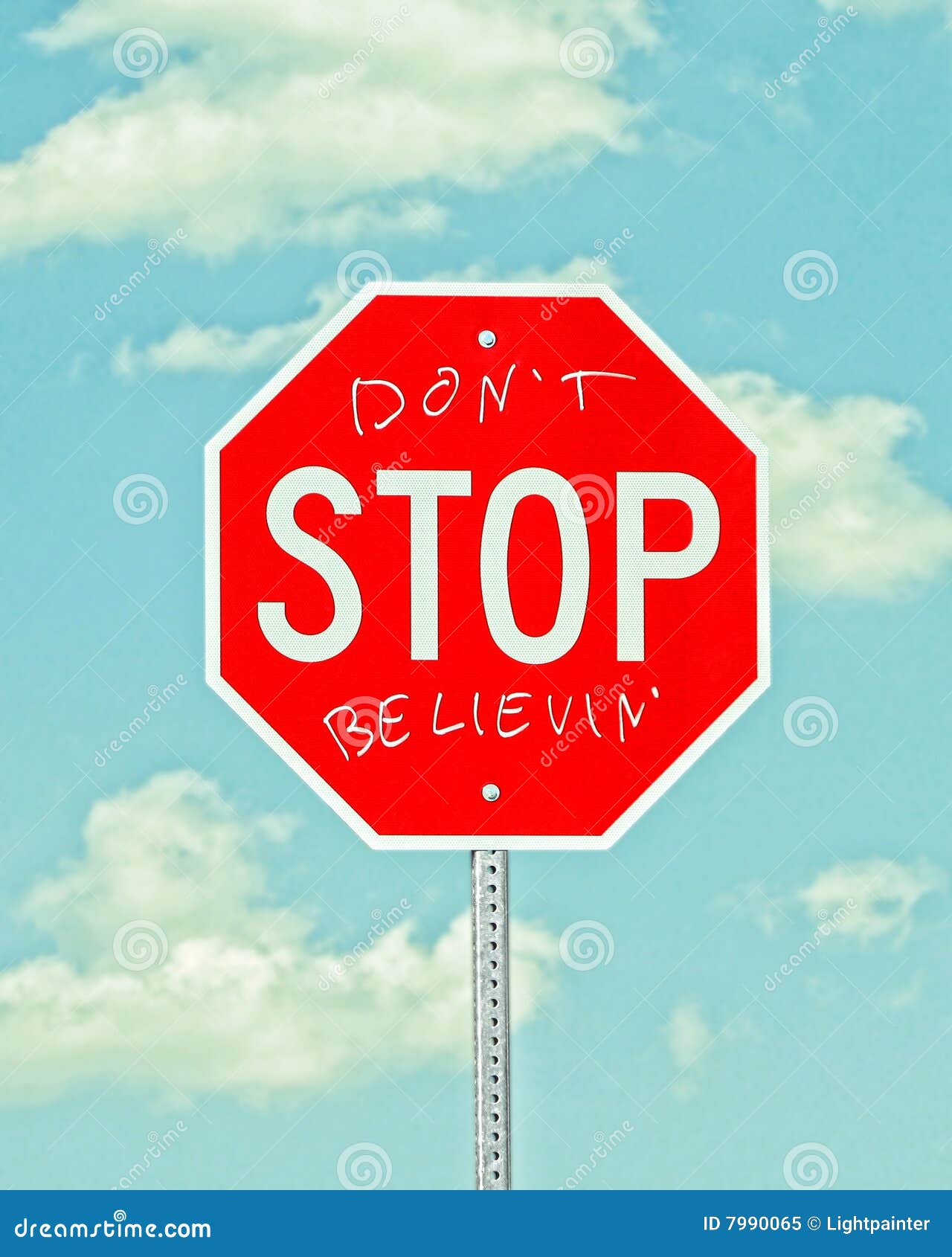 Stop Sign with Graffiti on it Stock Image - Image of stop, sign: 7990065