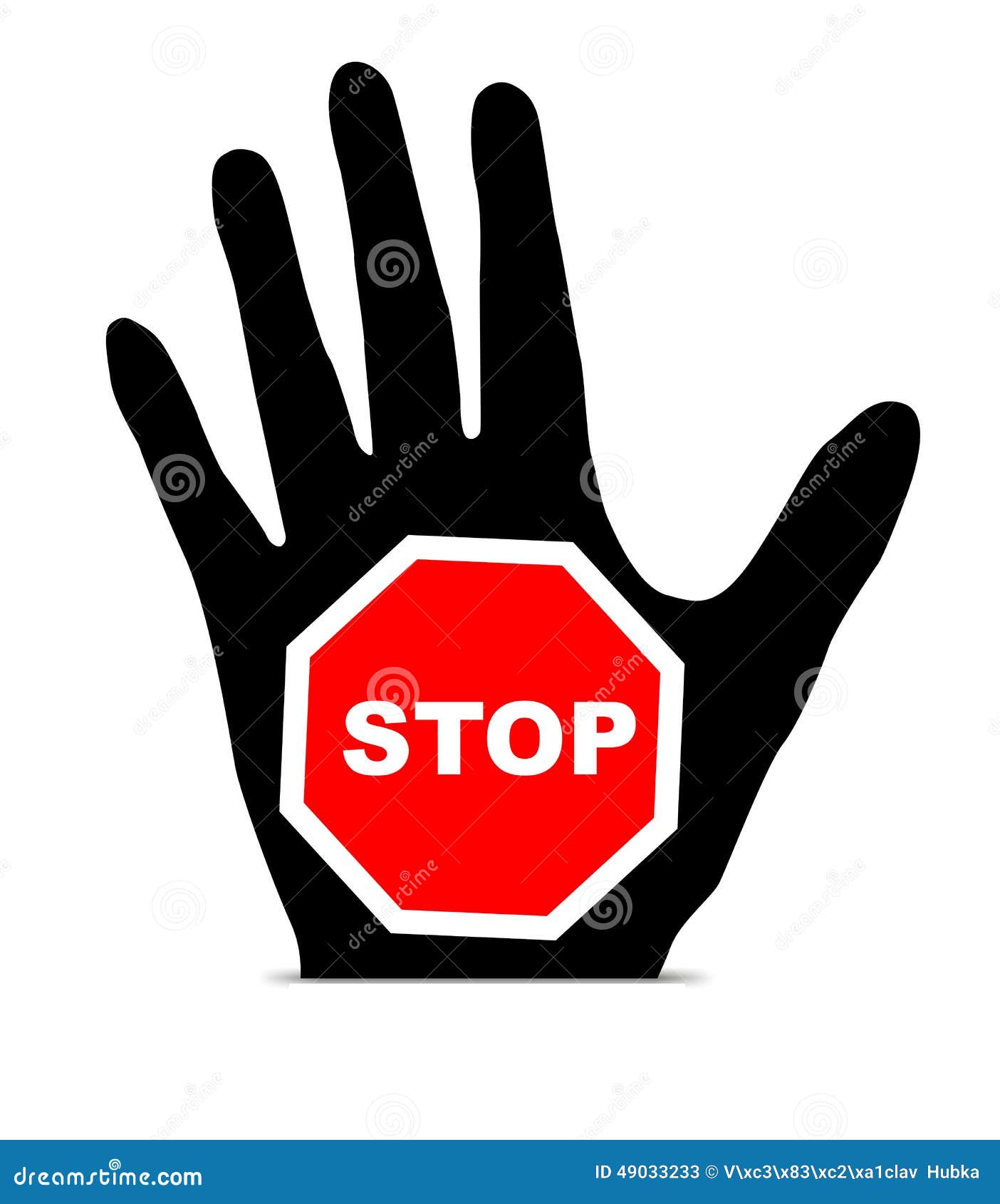 Stop sign stock illustration. Illustration of restrict - 49033233