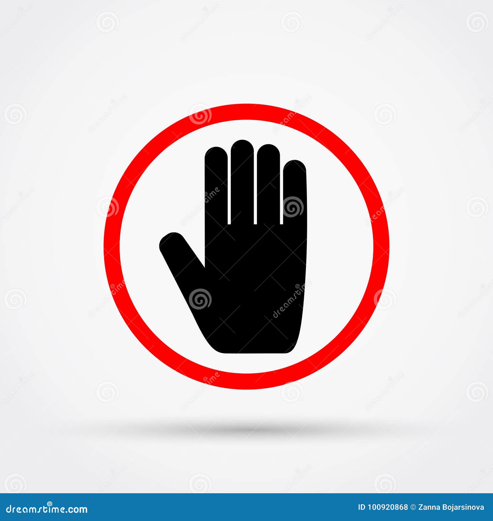 Stop Hand Gesture Labels Cartoon Vector | CartoonDealer.com #22445289