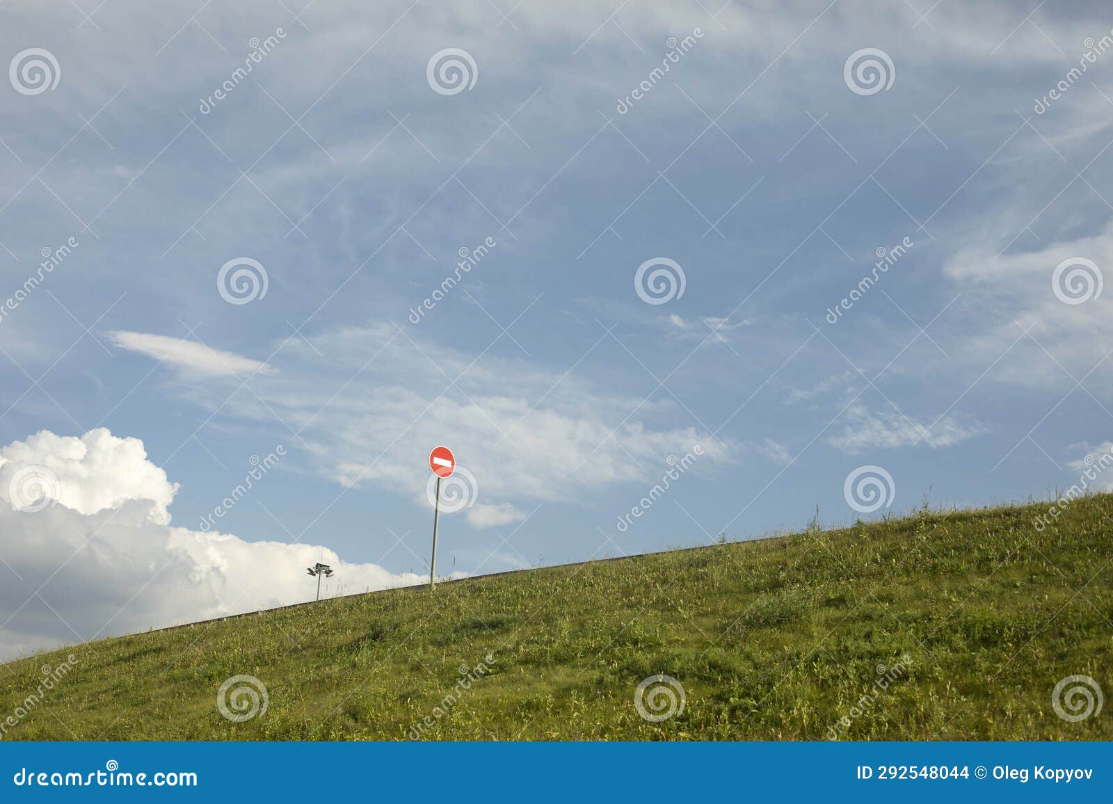 Stop Sign on Hill. Road Sign on Hill Stock Photo - Image of road, race ...
