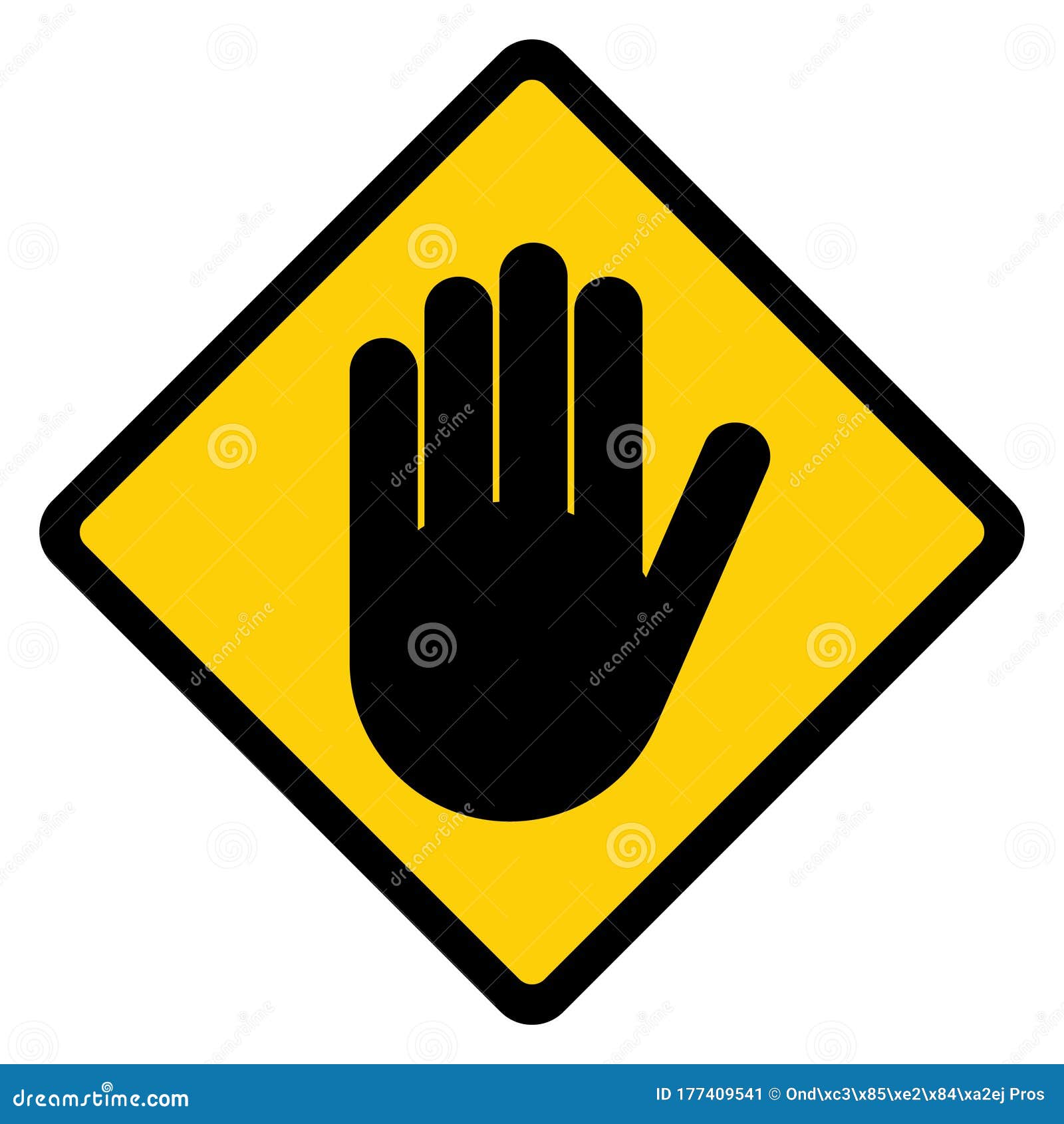 Stop Sign, Icon STOP Forbidden Vector. Warning Symbol Isolated on White ...