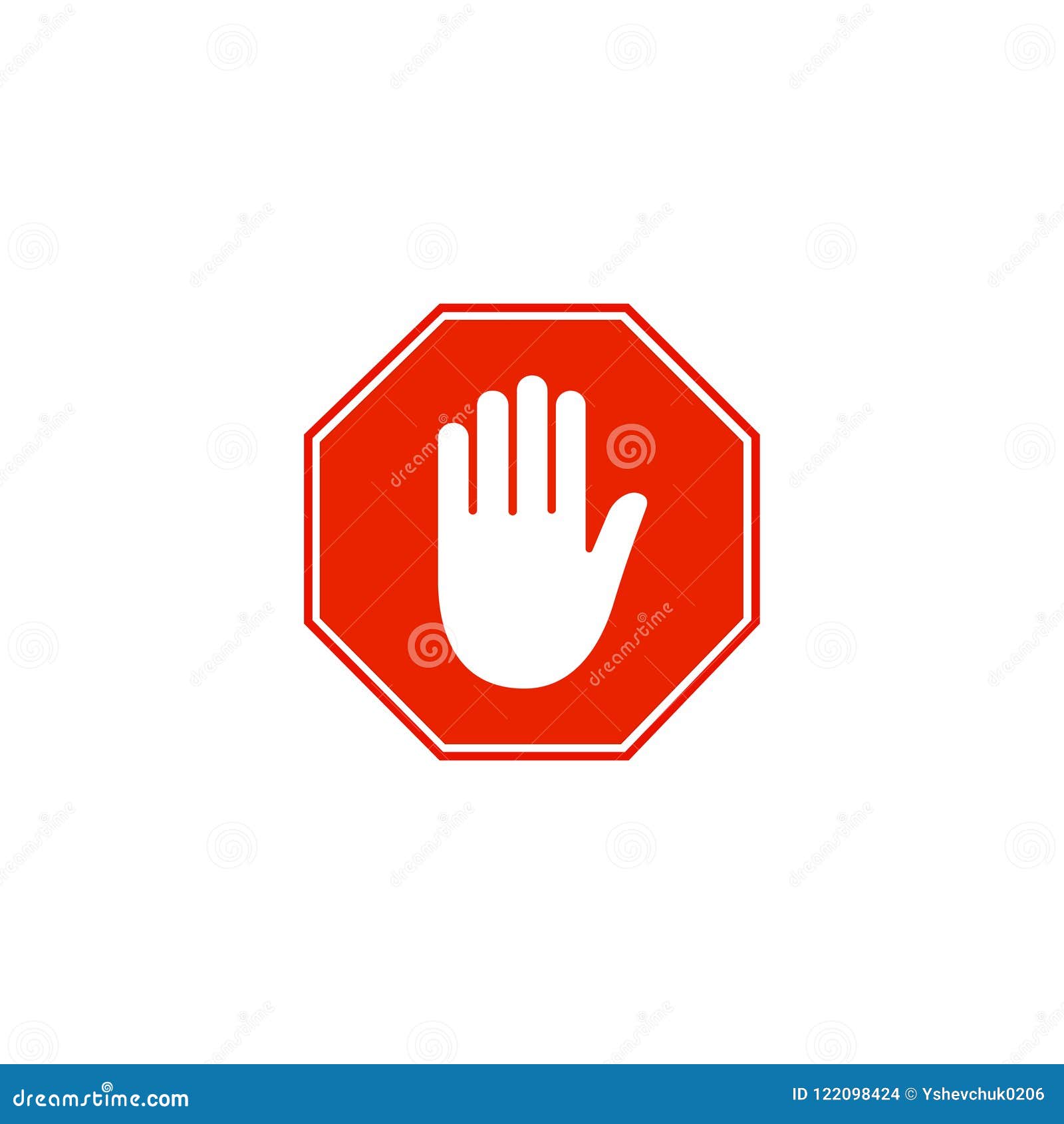 Stop Sign Icon on a Grey Background Stock Vector - Illustration of ...