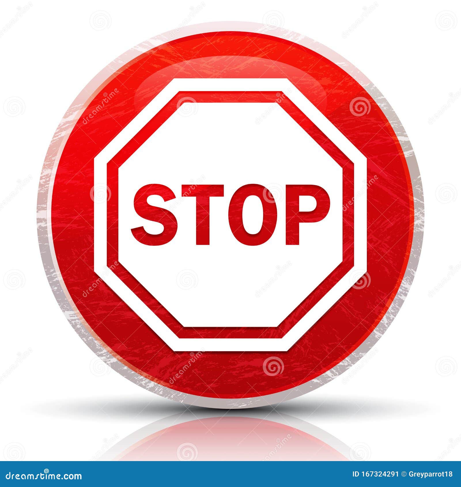 Stop Sign Icon Metallic Grunge Abstract Red Round Button Illustration ... Stop Sign Icon Metallic Grunge Abstract Red Round Button Illustration ...