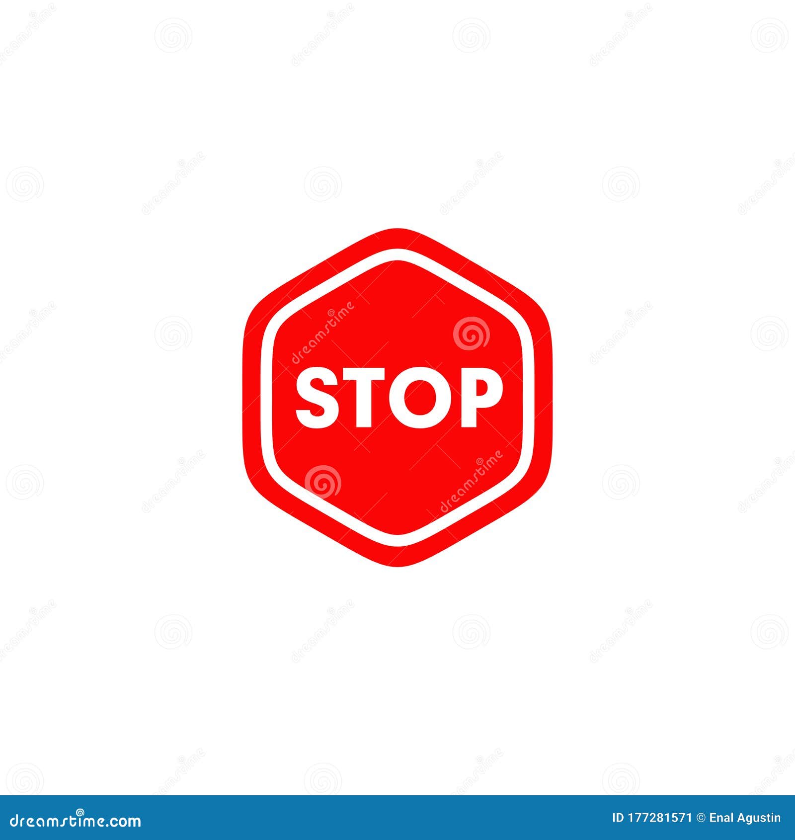 Stop Sign Icon Logo Design Vector Stock Illustration - Illustration of ...