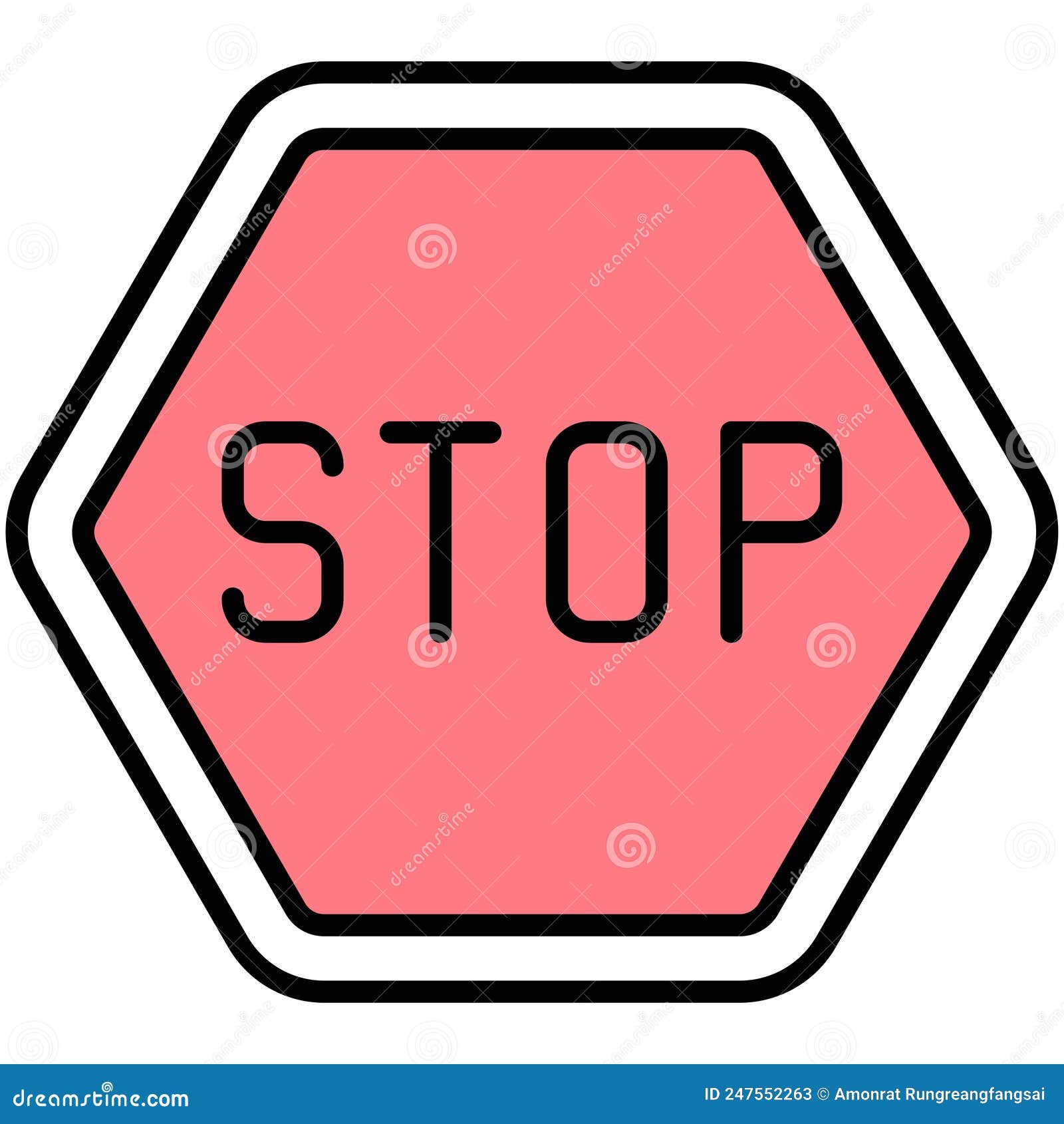 Stop Sign Icon, Prohibition Sign Vector Illustration Stock Vector ...
