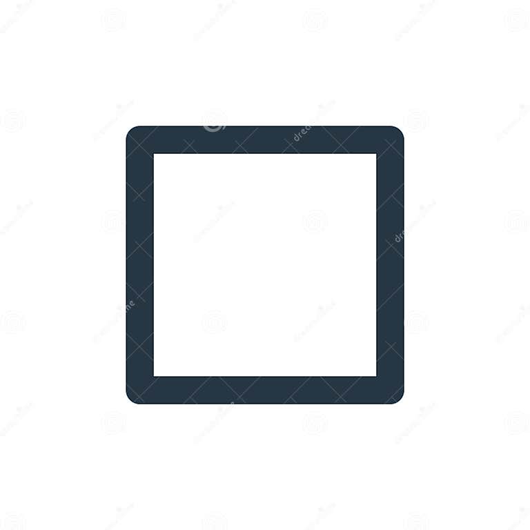 Stop Sign Icon Vector from User Interface Concept. Thin Line ...