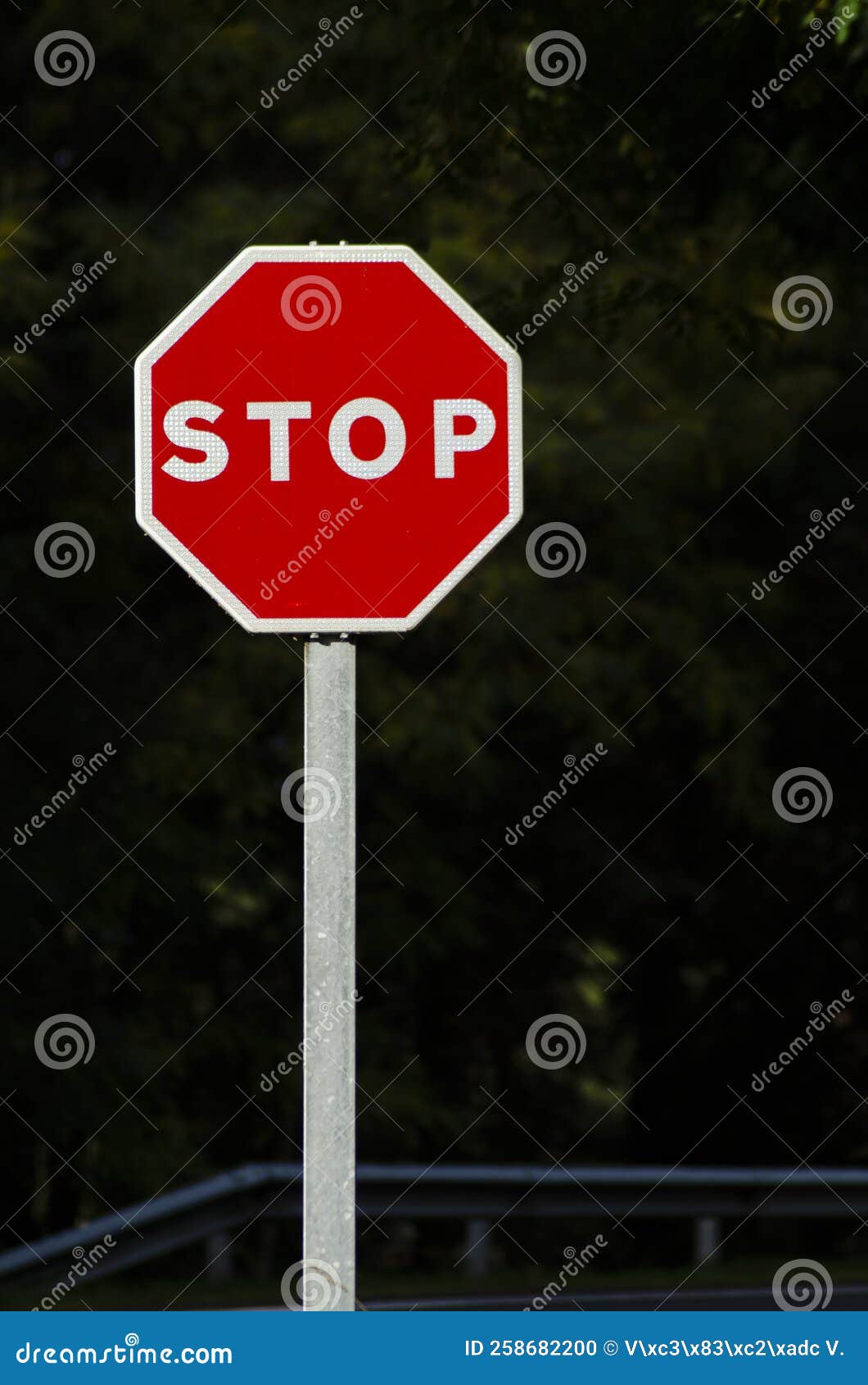 Stop Sign Isolated on Dark Background, Graphic Resources Stock Photo ...