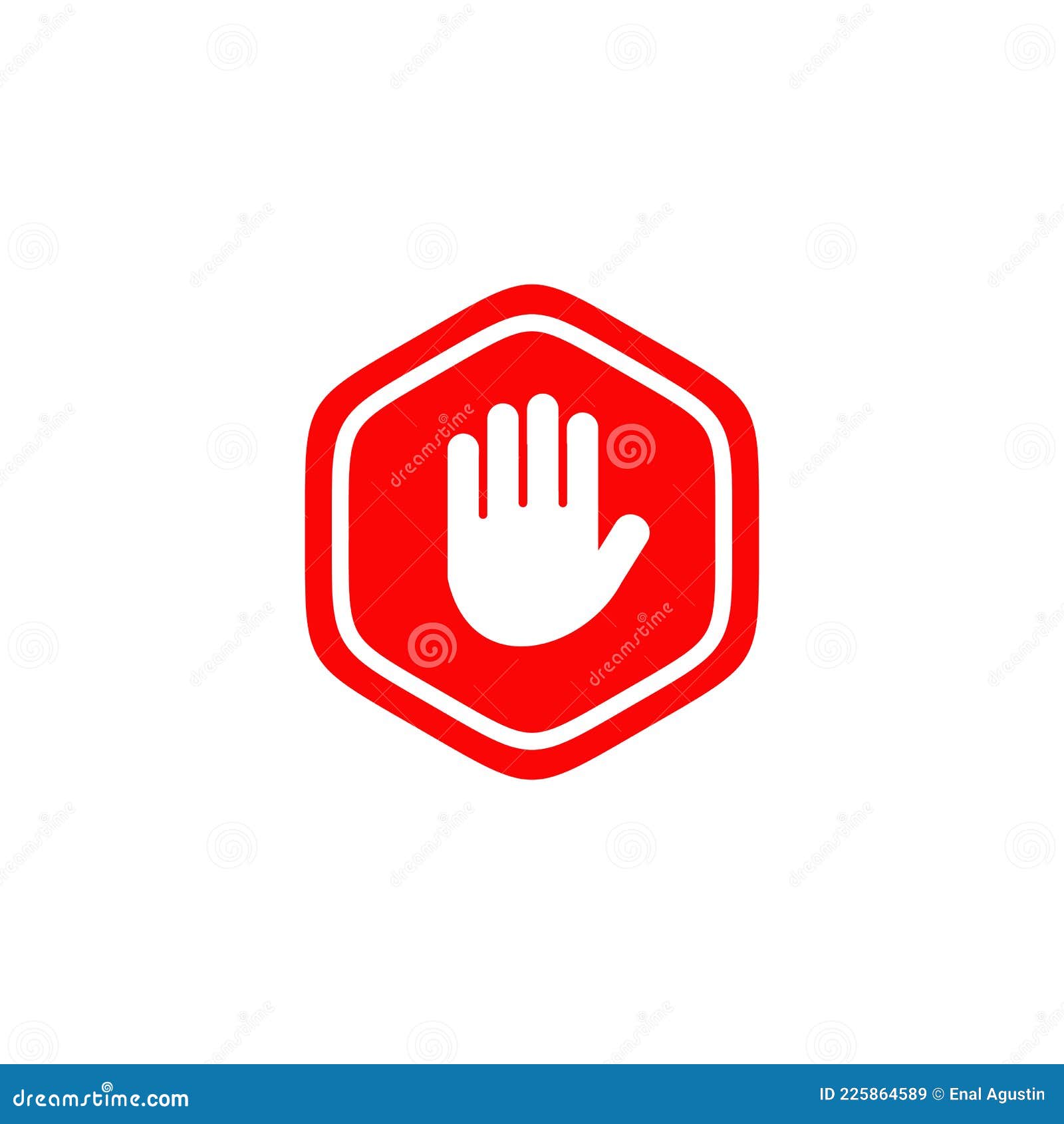 Stop Sign Logo Design Template Stock Vector - Illustration of ...