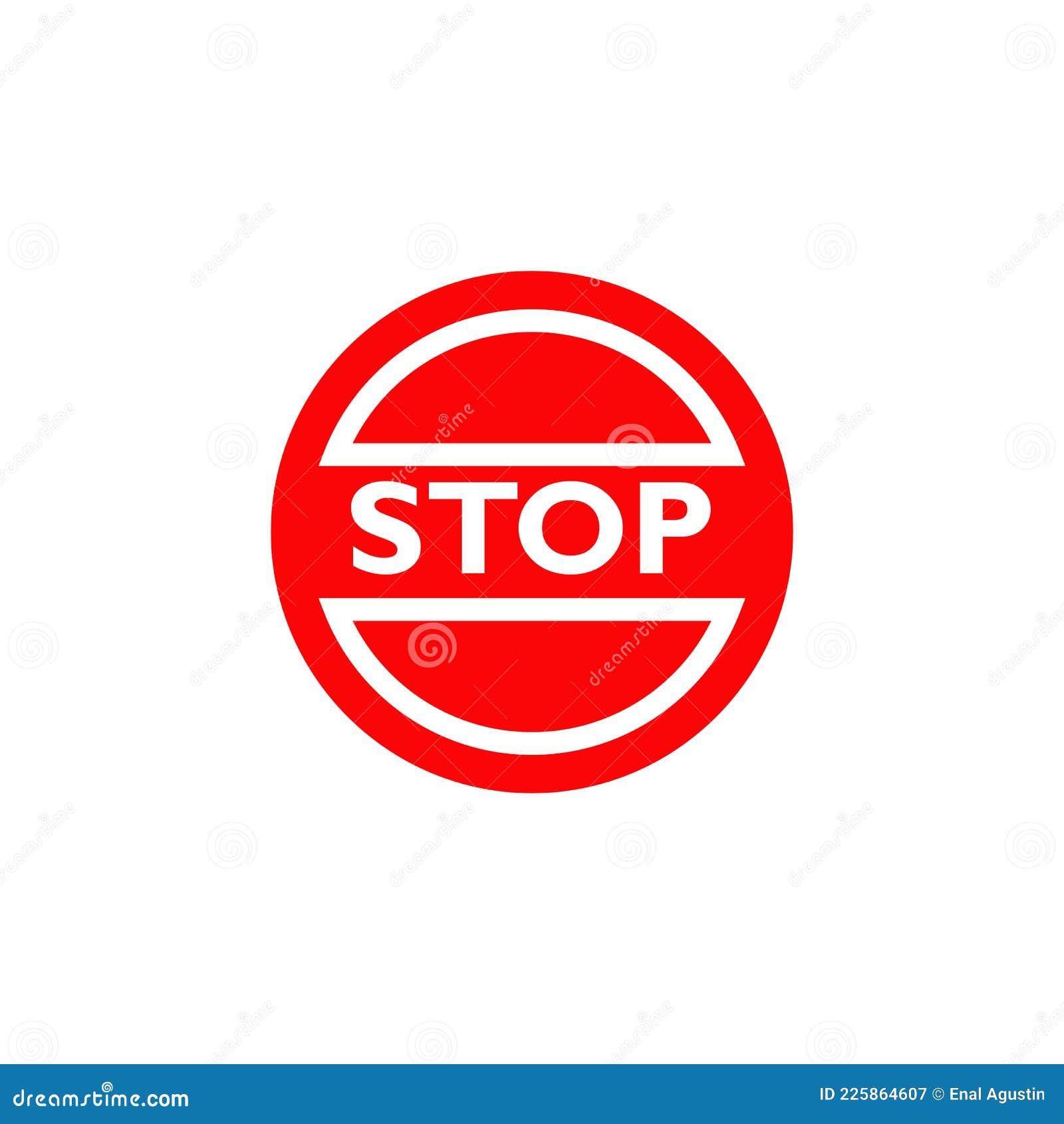 Stop Sign Logo Design Template Stock Vector - Illustration of driving ...