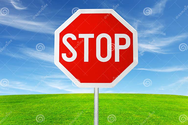 Stop sign in outdoor stock photo. Image of scene, angle - 18886552