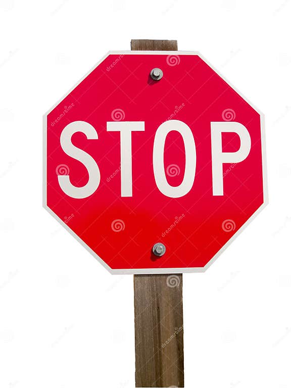 Stop Sign and Post stock photo. Image of road, danger - 4845968
