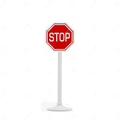 Stop sign post stock illustration. Illustration of stop - 7734360