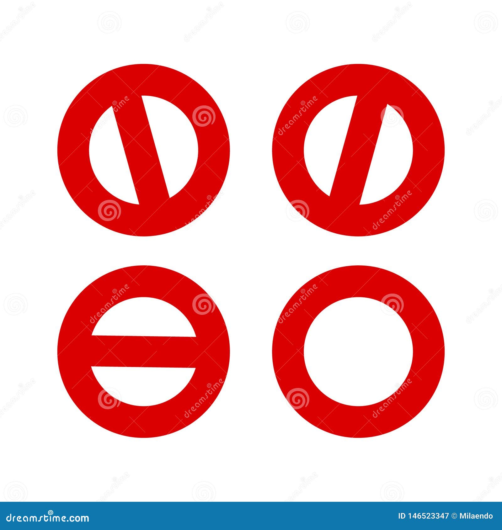 A Stop Sign is Prohibited. Vector Illustration on Stock Vector ...