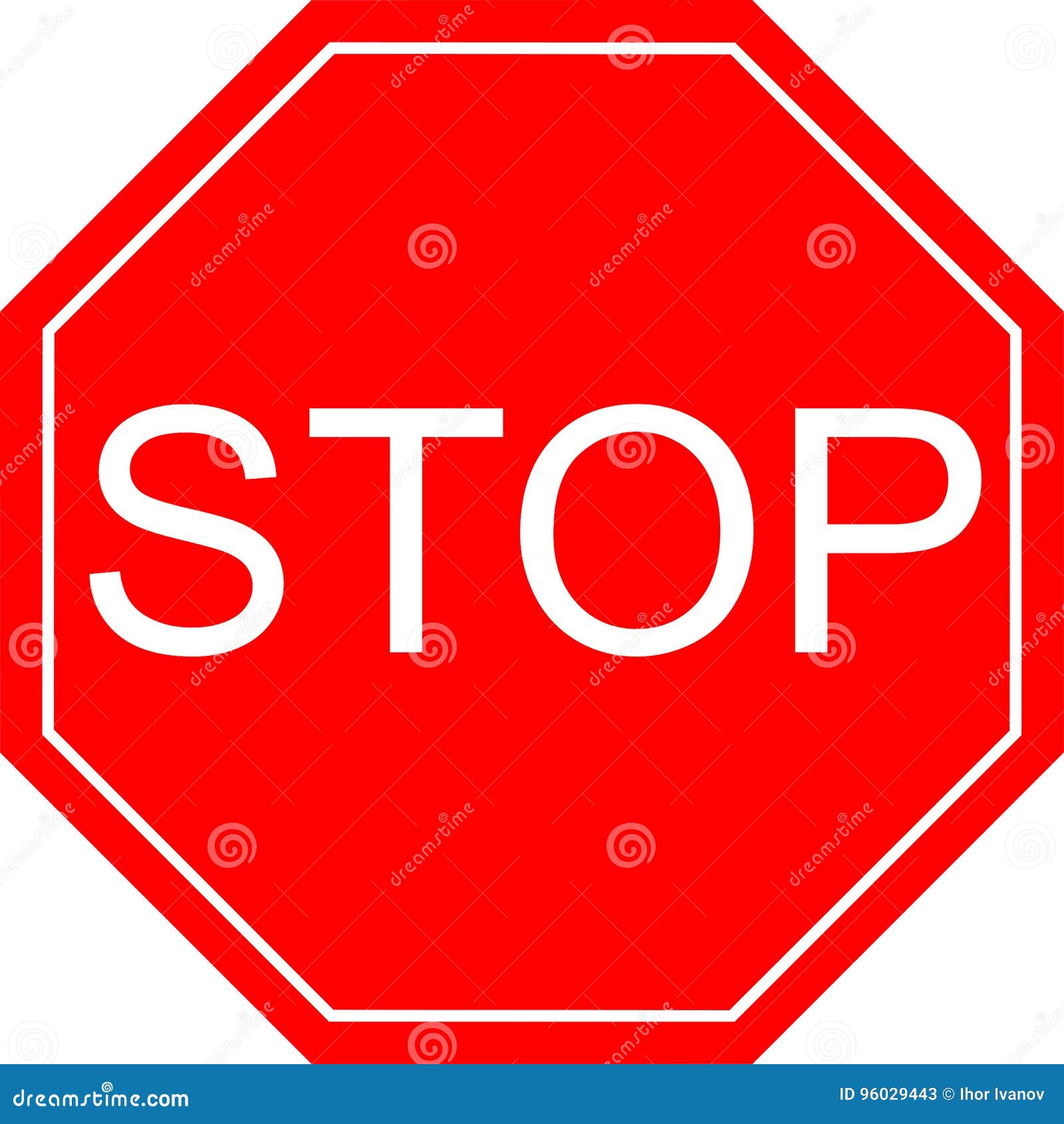Stop sign red stock illustration. Illustration of object - 96029443