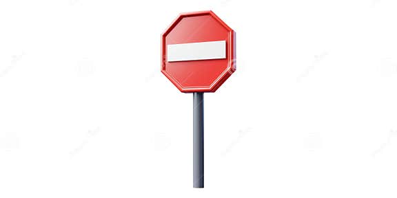 Stop Sign with Red Octagonal Shape Isolated on Transparent Background ...