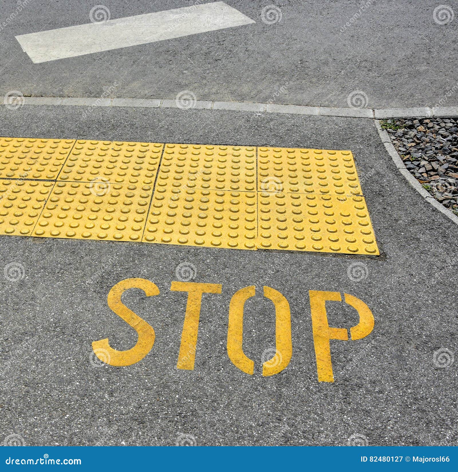 Stop Sign at the Road Crossing Stock Image - Image of sign, asphalt ...