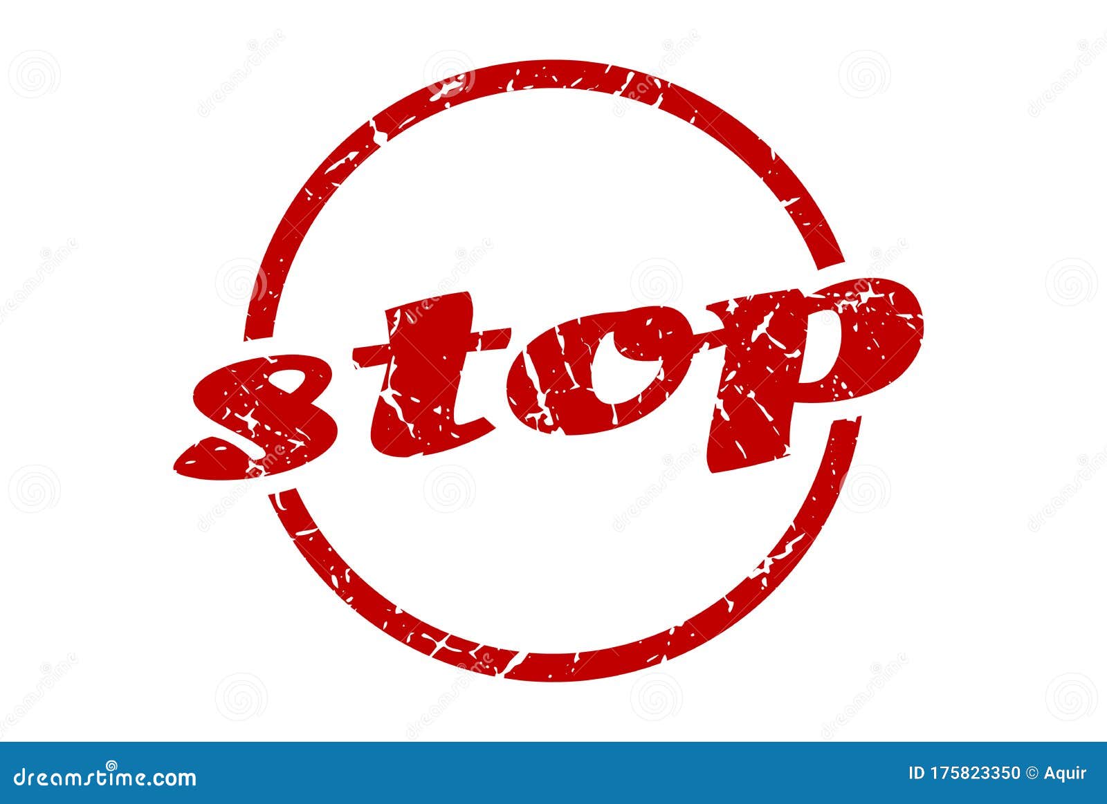 Stop Sign. Stop Round Vintage Stamp Stock Vector - Illustration of ...