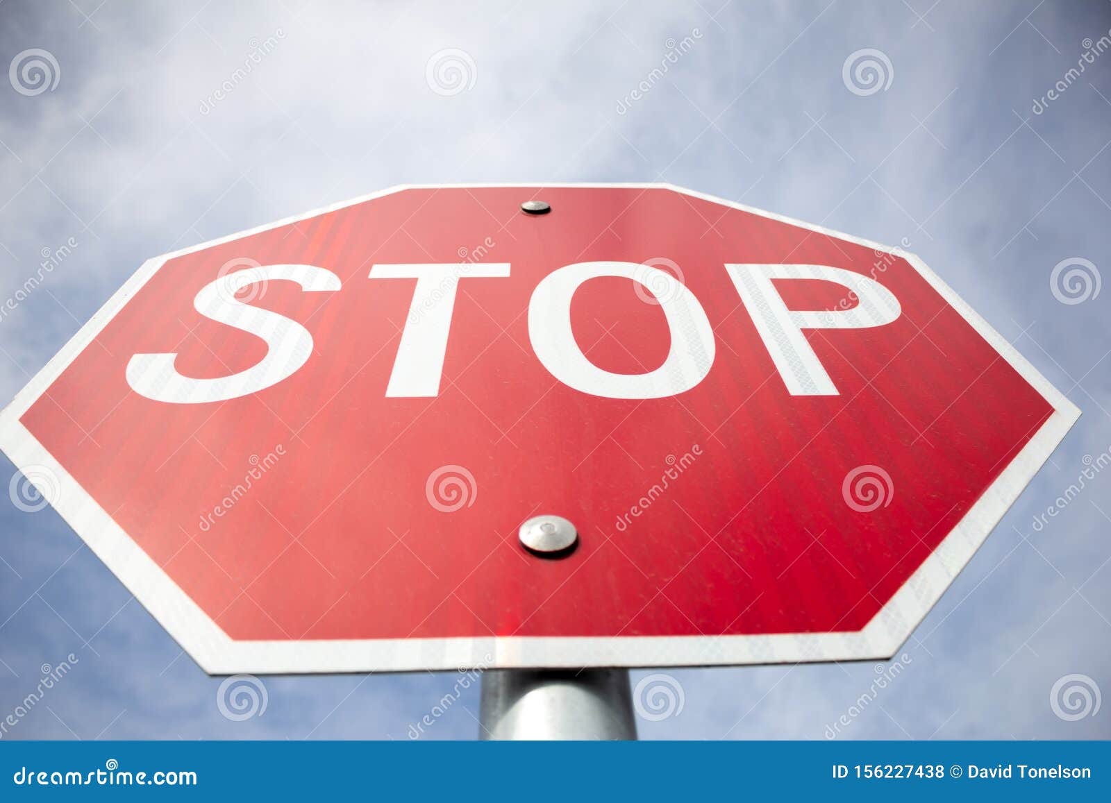 Interesting Angle Stop Sign Stock Photo - Image of guidelines, right ...