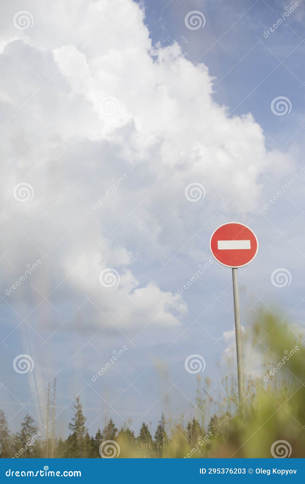 Stop Sign on Sky Background. Red Road Sign on Background of Cloud Stock ...