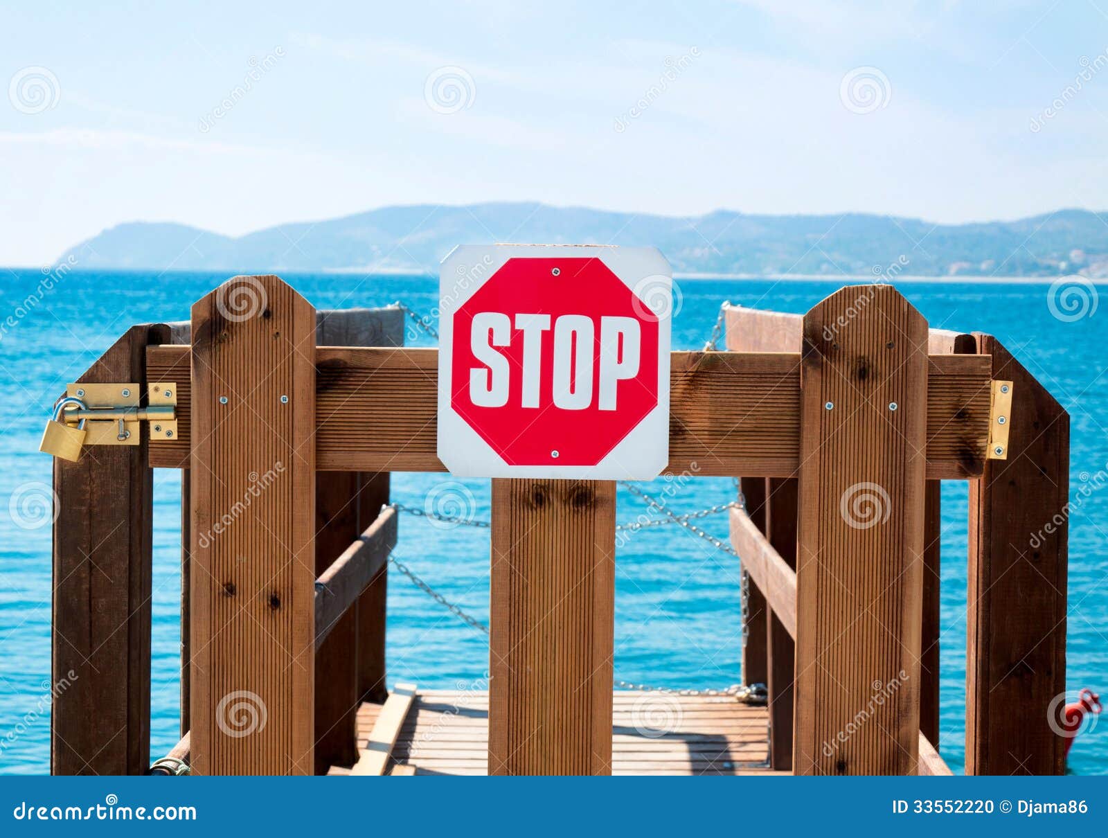 Stop sign stock photo. Image of warning, stop, lock, area - 33552220